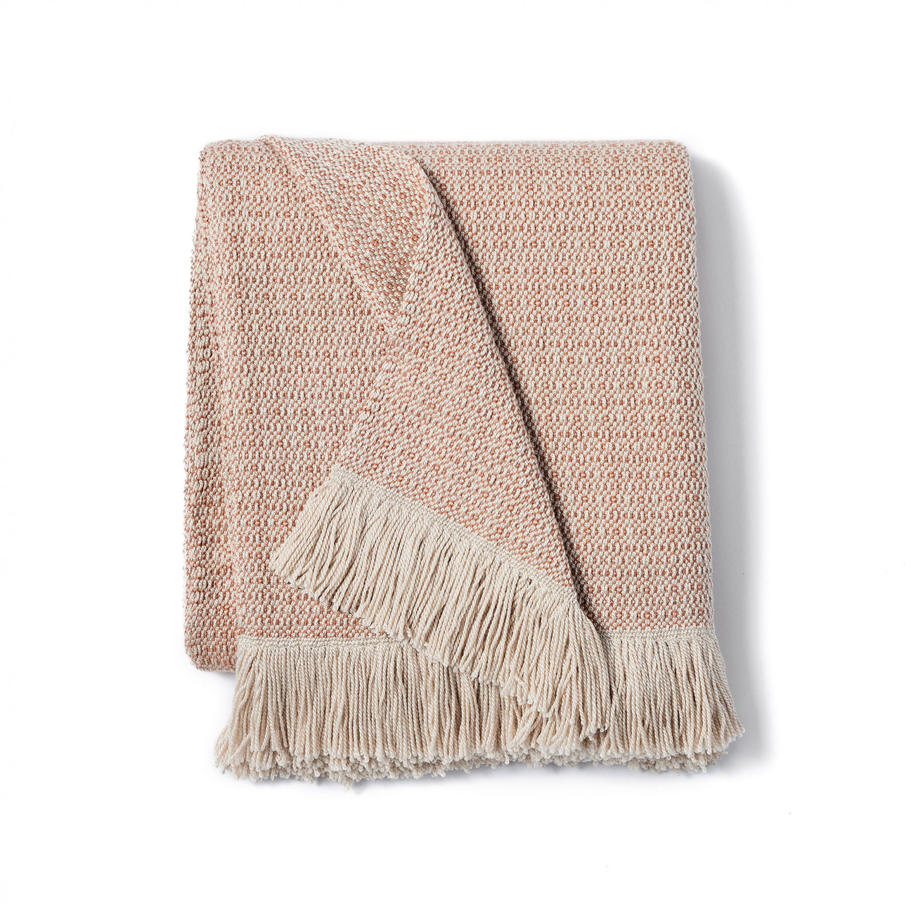ANNI Salmon Handwoven Throw – Sien + Co